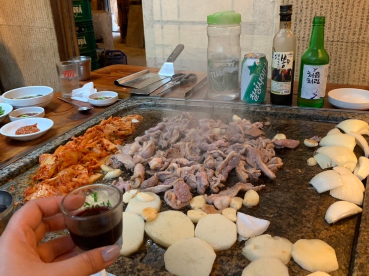 나만 알고싶은 돌판 오리고기 찐 맛집 수레실가든 ⭐예약 필수 네이버 블로그