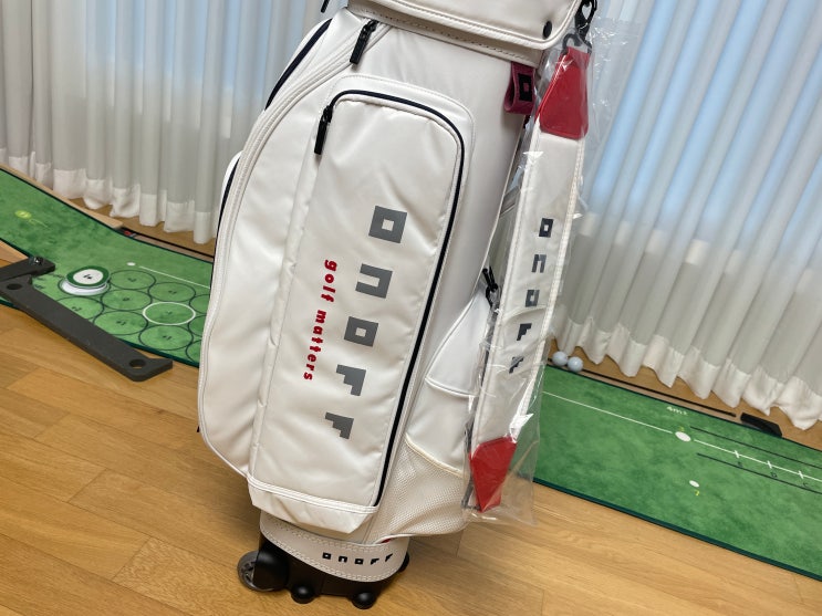 첫 라운딩에 적당한 여성 골프백 다이와 온오프 캐디백 OB6422 화이트 : 네이버 블로그