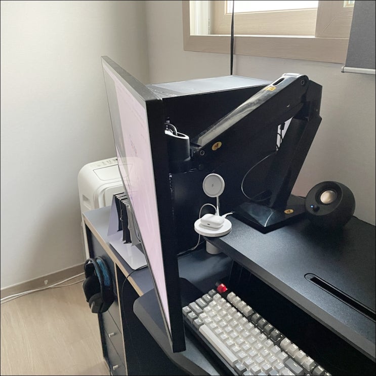 알파플랜 32인치 40인치 고중량 헤비 NB45 모니터암추천 : 네이버 블로그