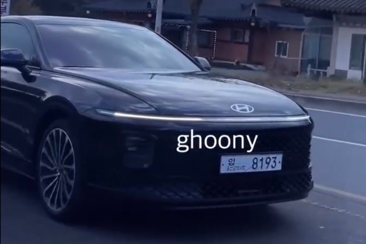 그랜저 GN7 실물 주행시 방향지시등 이렇게 켜집니다 : 네이버 블로그