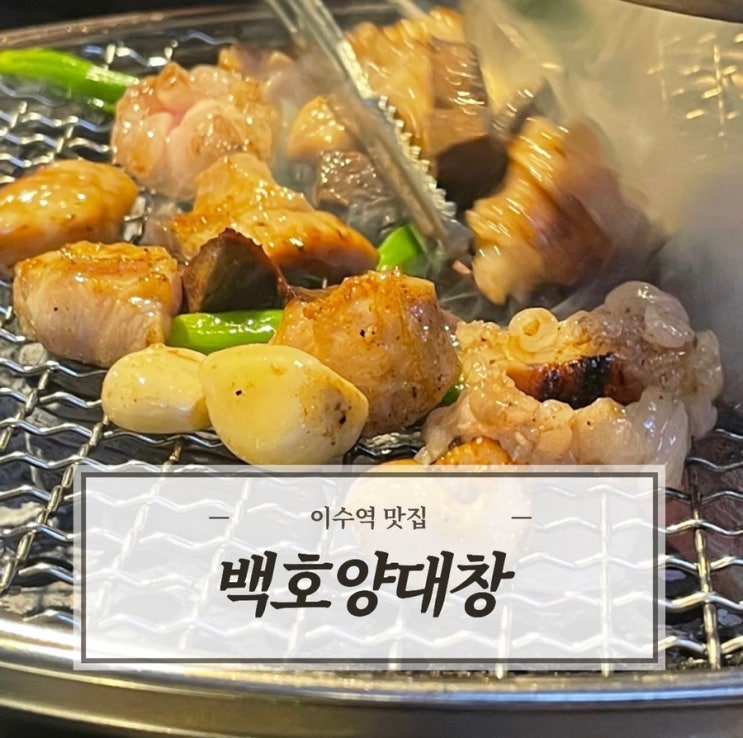 이수역곱창 백호양대창 이수곱창전골 양대창 대창 곱창 추천 콜키지프리 네이버 블로그