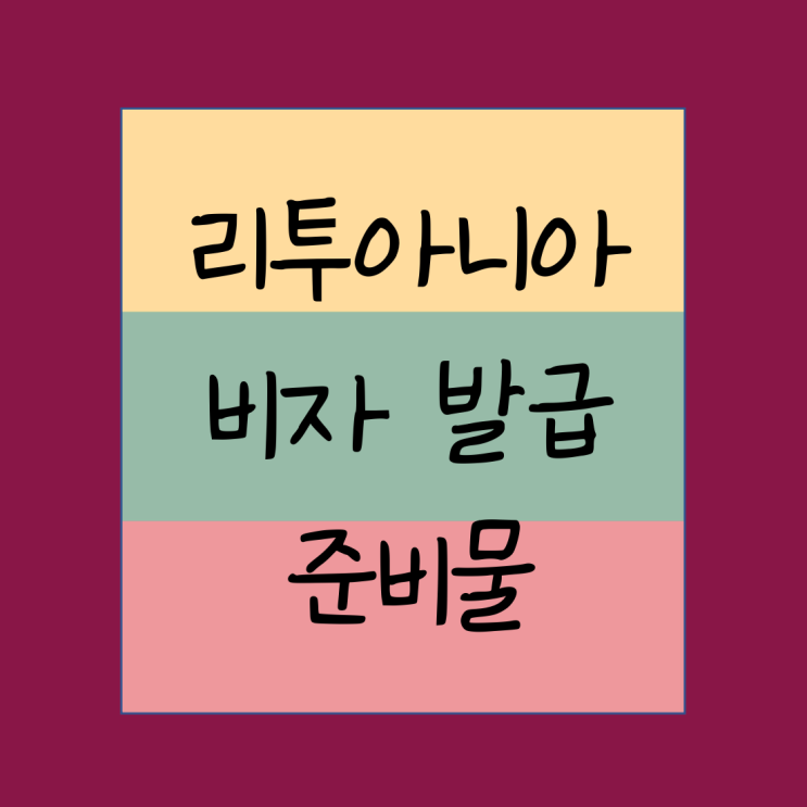 모글즈 11기 리투아니아에서 비자 발급 비자 발급 준비물 빌뉴스 대학교 리투아니아 교환학생 네이버 블로그