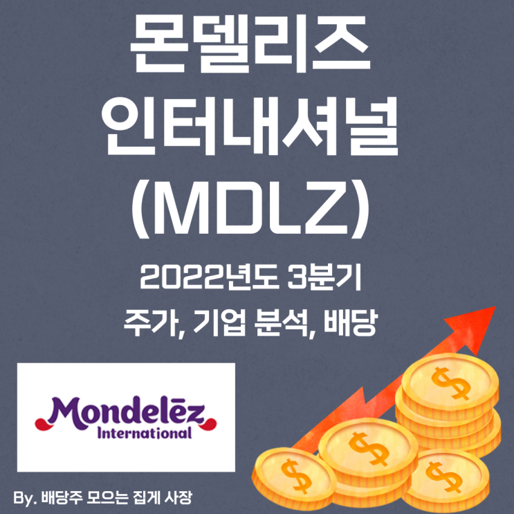 [몬델리즈 인터내셔널] 2022년도 3분기 MDLZ, MDLZ 주가, MDLZ 주식, 기업 분석, 배당 지급일, 배당락일, 배당 ...