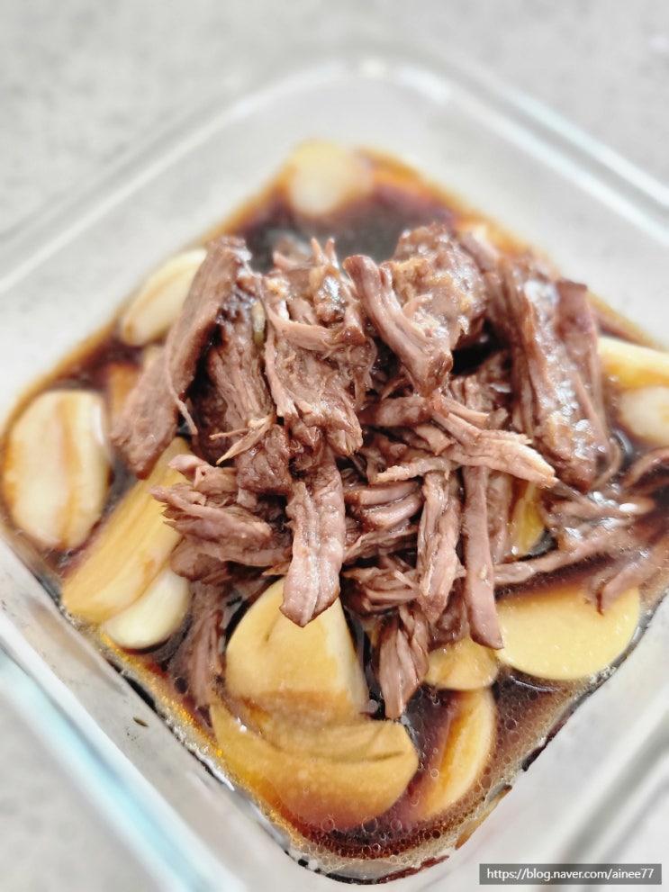 백종원 소고기장조림 밑반찬 만드는 법 마늘조림 진간장 소고기요리 양지장조림 소고기 양지요리 밥반찬 아이반찬 Feat 버터