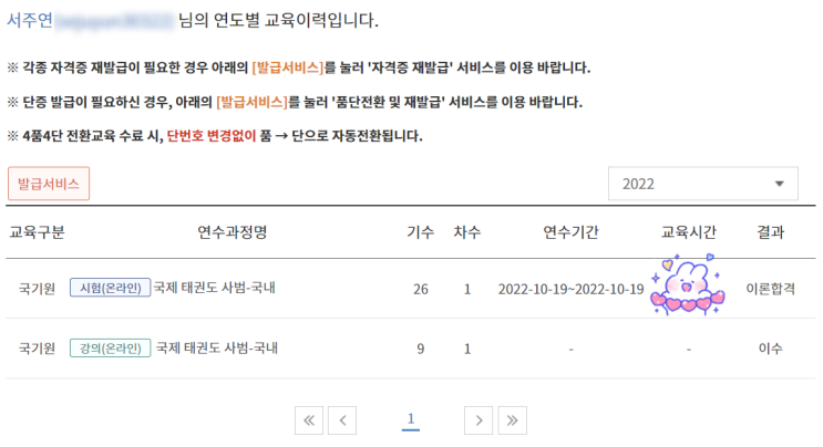 국제태권도사범자격증3급 온라인교육이론시험합격까지 네이버 블로그