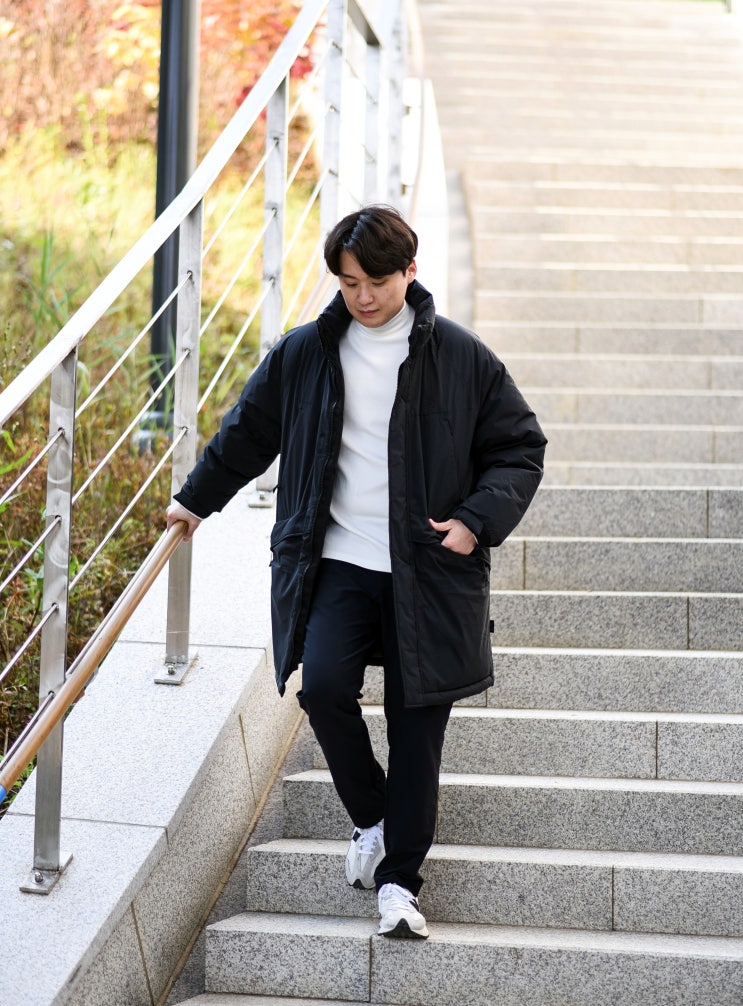 남자패딩 뉴발란스 제로씬다운 30대 직장인 코디 완성 네이버 블로그