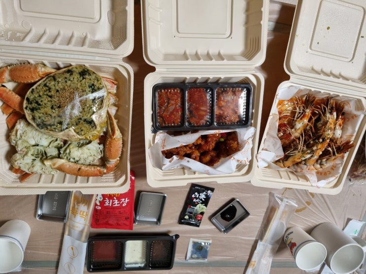 양양 맛집 둘이서 배 터지게 먹는 놀자대게커플세트 쏠비치 픽업 후기 네이버 블로그