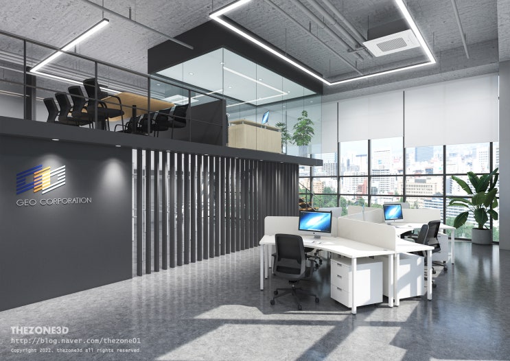 지식산업센터 사무실인테리어 3d투시도, 셀프인테리어 디자인 도면설계 : 네이버 블로그