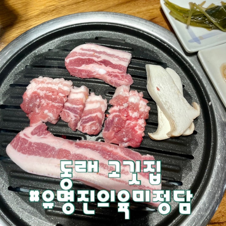 부산 동래 맛집 샐러드바가 있는 고깃집 유명진의육미정담 네이버 블로그