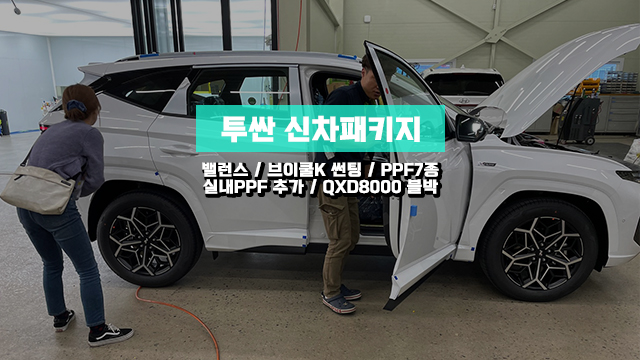 투싼 신차패키지 신차검수 여성분이 타고다니신다면 Ppf를 추천 네이버 블로그