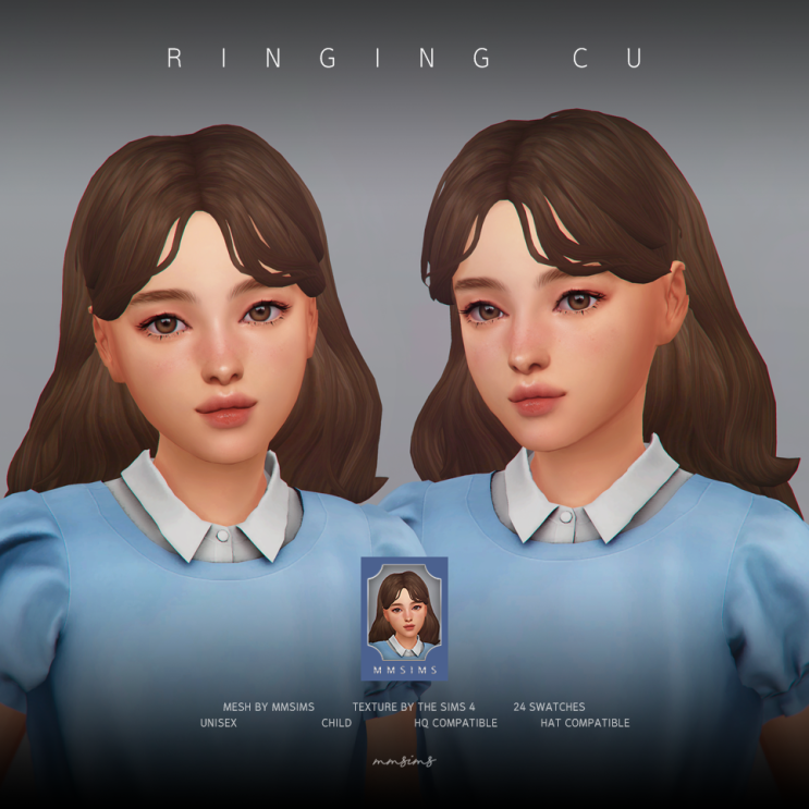 심즈4 CC 헤어 // MMSIMS Hair Ringing Maxis match CU : 네이버 블로그