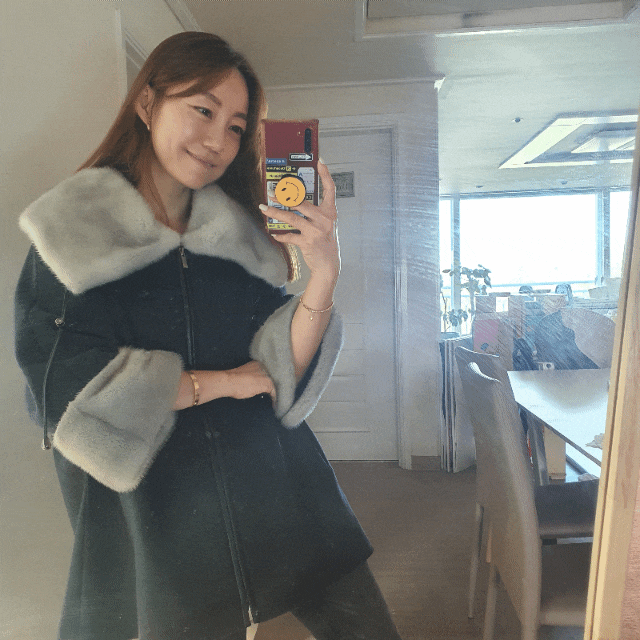 르베이지 밍크케이프코트 마지막수량3장 바배수량 이후품절 네이버 블로그