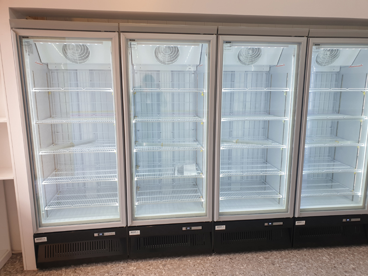 수직형 유리문냉동고, 유리도어냉동고 오산 무인매장 설치 RF-75F 와이드냉동쇼케이스 : 네이버 블로그