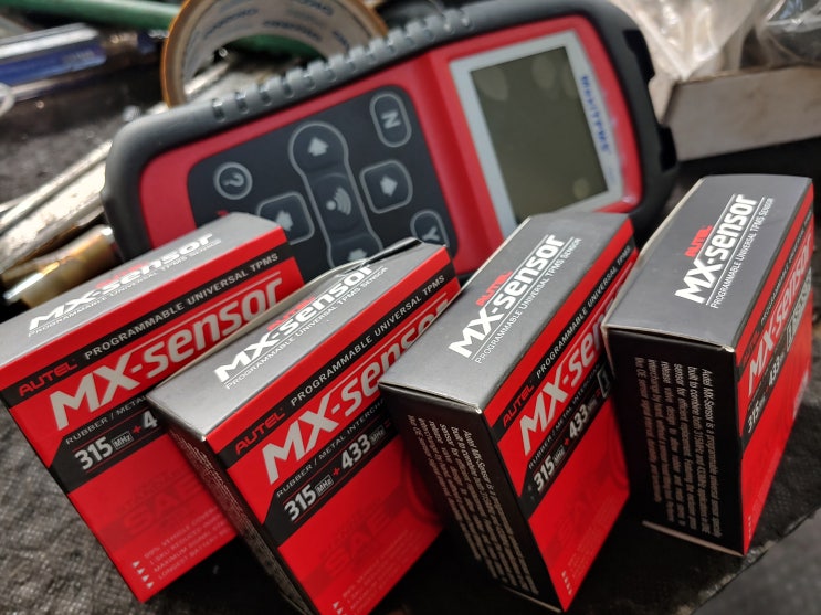 대구 TPMS 센서 교체 및 초기화 작업_기아 K9 AUTEL MX-SENSOR 활용 TPMS 센서 활성화(MAXI TPMS ...