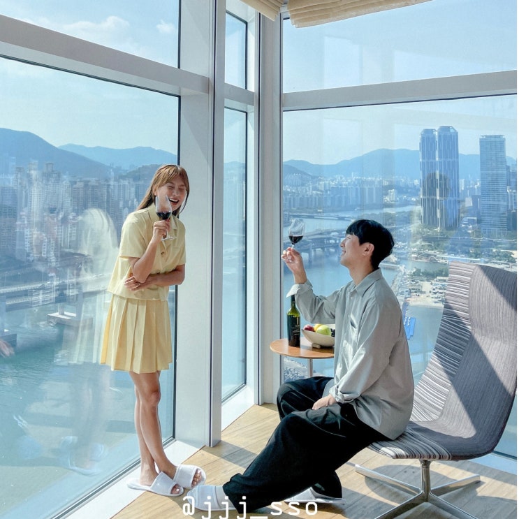 부산 파크하얏트 호텔 파크 이그제큐티브 마리나 스위트 솔직후기신혼부부 여행 네이버 블로그