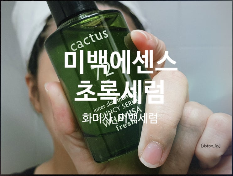 미백에센스 화미사 초록세럼 선인장앰플 속보습을 잡아줘요 네이버 블로그