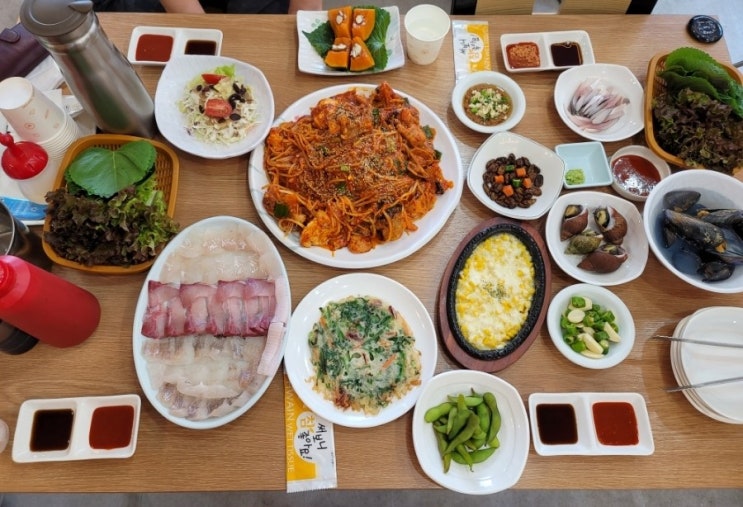 경산 중방동 맛집 바다즉석회집 활어 아귀찜 네이버 블로그