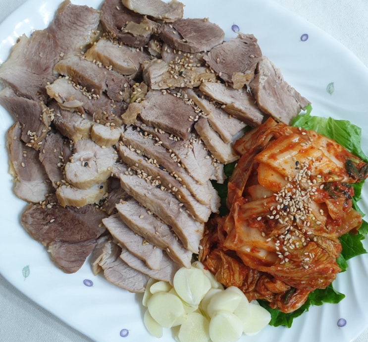 돼지고기 수육 보쌈 레시피 앞다리살 수육 된장 수육 마늘 수육 네이버 블로그