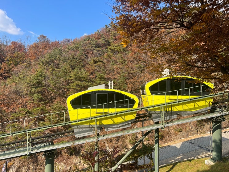 포천관광지 가을단풍 구경하기 좋은 포천아트밸리 모노레일 조각공원 네이버 블로그
