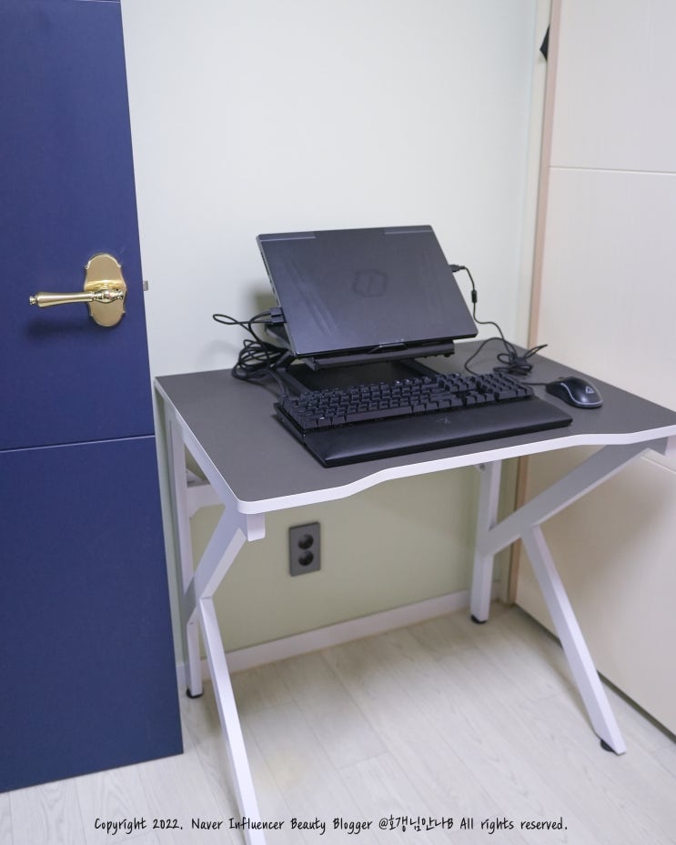 1인용 컴퓨터책상 노트북 에이픽스 GD001 800화이트 후기 : 네이버 블로그