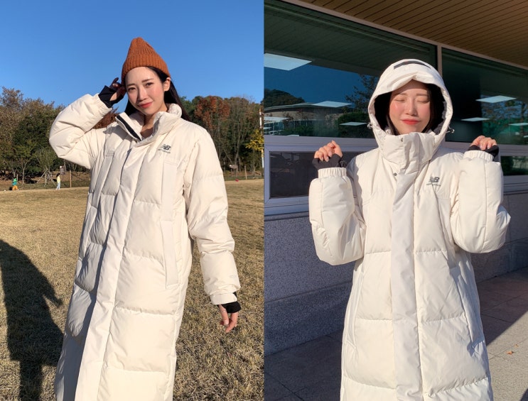 여자 롱패딩 뉴발란스 스테디셀러 액티브 롱다운 겨울자켓 준비하자 네이버 블로그