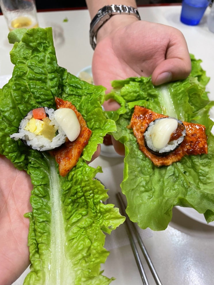 전주맛집 전주는 연탄불고기랑 김밥을 상추에 싸버려요 진미집 본점 네이버 블로그