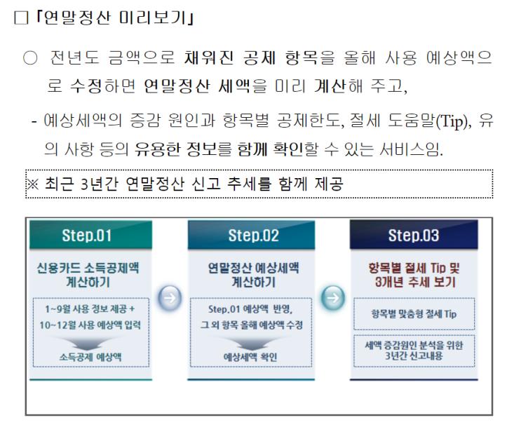 연말정산 자녀의 신용카드 등 사용금액도 연말정산 미리보기 서비스에 적용하려면 네이버 블로그