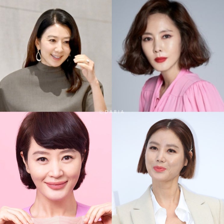 50대 중년 여성 헤어스타일 김혜수 김남주 김성령 김희애 머리 모음 네이버 블로그
