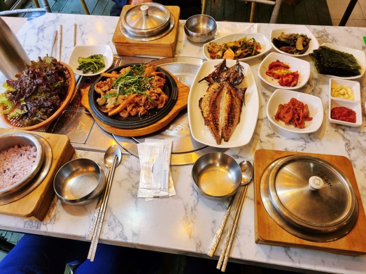 시골집연탄석쇠구이북한산 산행 후 더덕석쇠 불고기정식 먹었어요 네이버 블로그