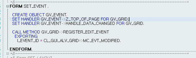 [ABAP] Class ALV-Checkbox Data changed event(wo/Enter) : 네이버 블로그