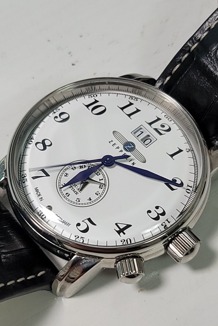 Zeppelin - 독일 제플린 남자 시계 LZ127 쿼츠 빅데이트 (7644-1) 리뷰! : 네이버 블로그