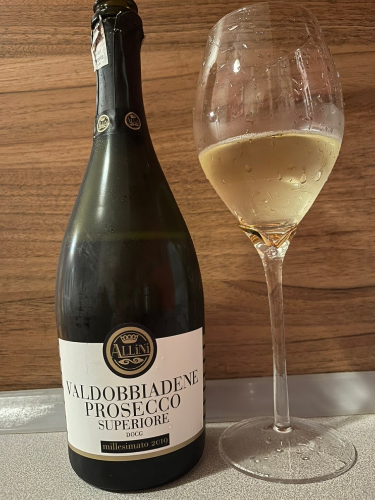 알리니 발도비아데네 프레세코 슈페리오레 밀레시마토 2019, Allini Valdobbiadene Prosecco ...