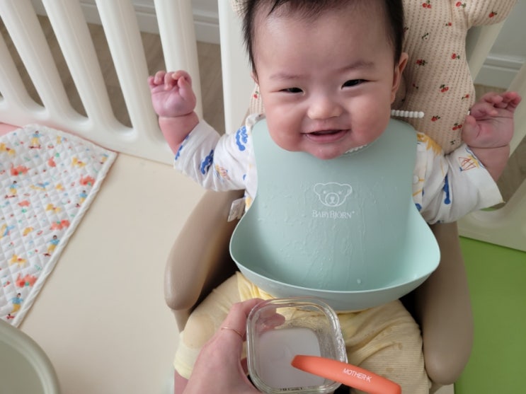 첫 이유식 쌀미음 만들기 : 네이버 블로그