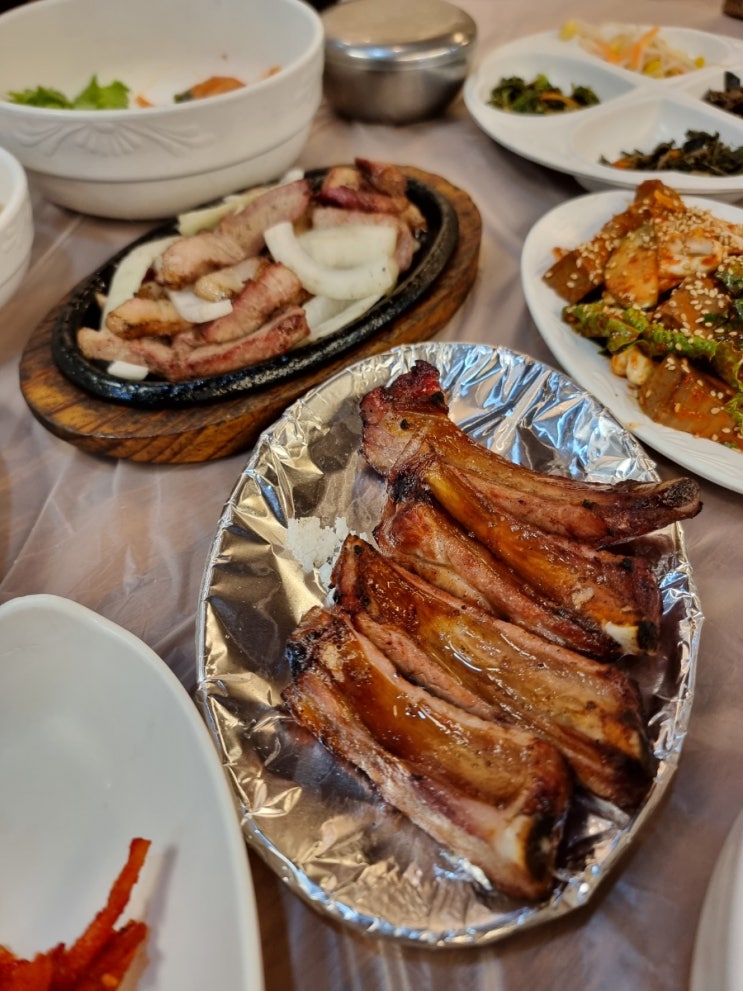 진안 맛집 참나무 장작 등갈비구이 전문점 초가정담 마이산 맛집 네이버 블로그