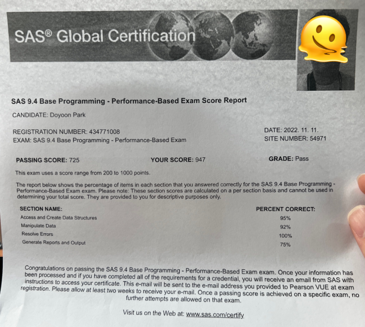 sas Base Programming 자격증 취득 후기 : 네이버 블로그