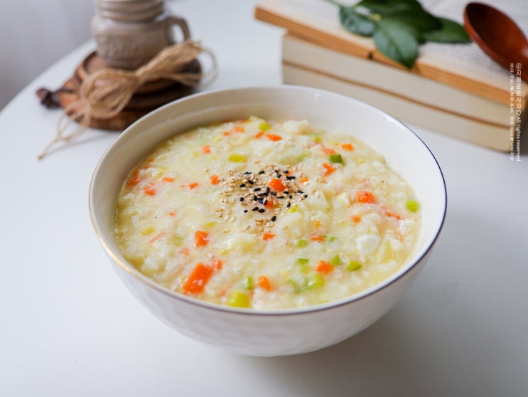 계란야채죽 끓이는법 속편한음식 간단한 죽종류 야채 계란죽만들기 밥요리 네이버 블로그