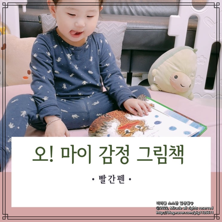 오은영 전집 빨간펜 오 마이 감정 그림책 3세 전집으로 강추해요 네이버 블로그