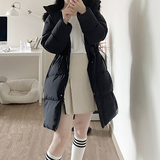 뉴발란스 우먼스 여성 롱패딩 여자 패딩 겨울 옷차림 후기 F 연아다운 블랙에디션 네이버 블로그