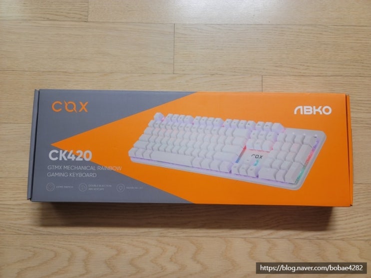 가성비갑 청축 기계식 키보드 입문용 추천! 앱코 COX CK420 : 네이버 블로그
