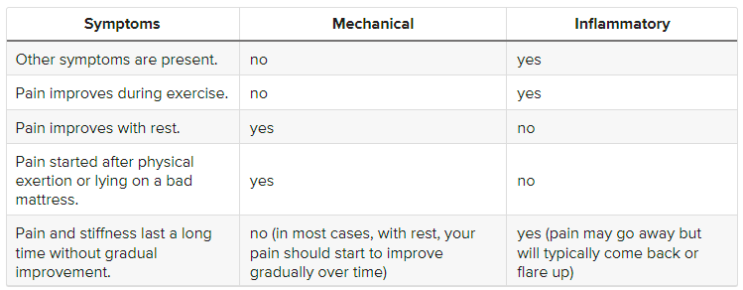 기계적 요통 대 염증성 요통 (Signs That You’re Experiencing Mechanical Back Pain ...