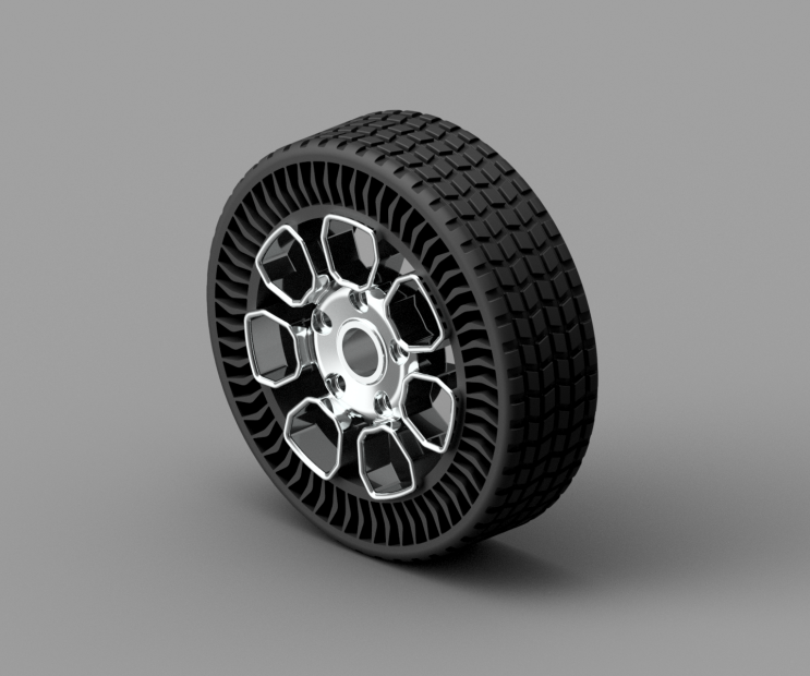 에어리스 타이어(Airless Tire) 모델링 디자인 : 네이버 블로그