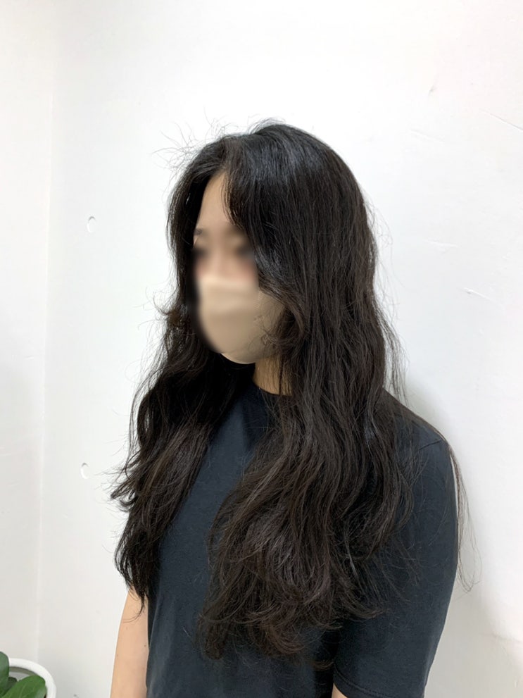 오랜만에 긴머리 굵은 웨이브펌으로 자연스럽게 했어요 네이버 블로그