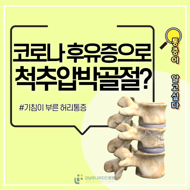 양재역 척추압박골절 병원 코로나 후유증 기침 허리통증 네이버 블로그
