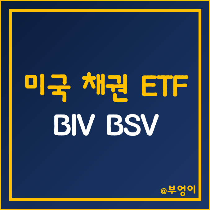 미국 채권 ETF - BIV, BSV 주가 및 배당수익률 (채권형 및 국채 인덱스 펀드 투자 방법) : 네이버 블로그