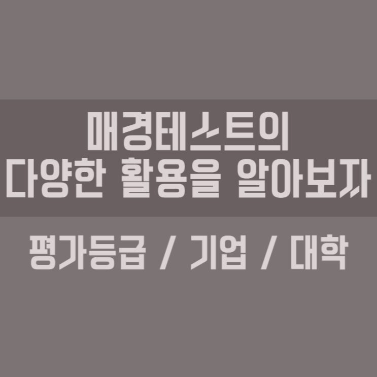 매경테스트의 다양한 활용을 알아보자 : 네이버 블로그