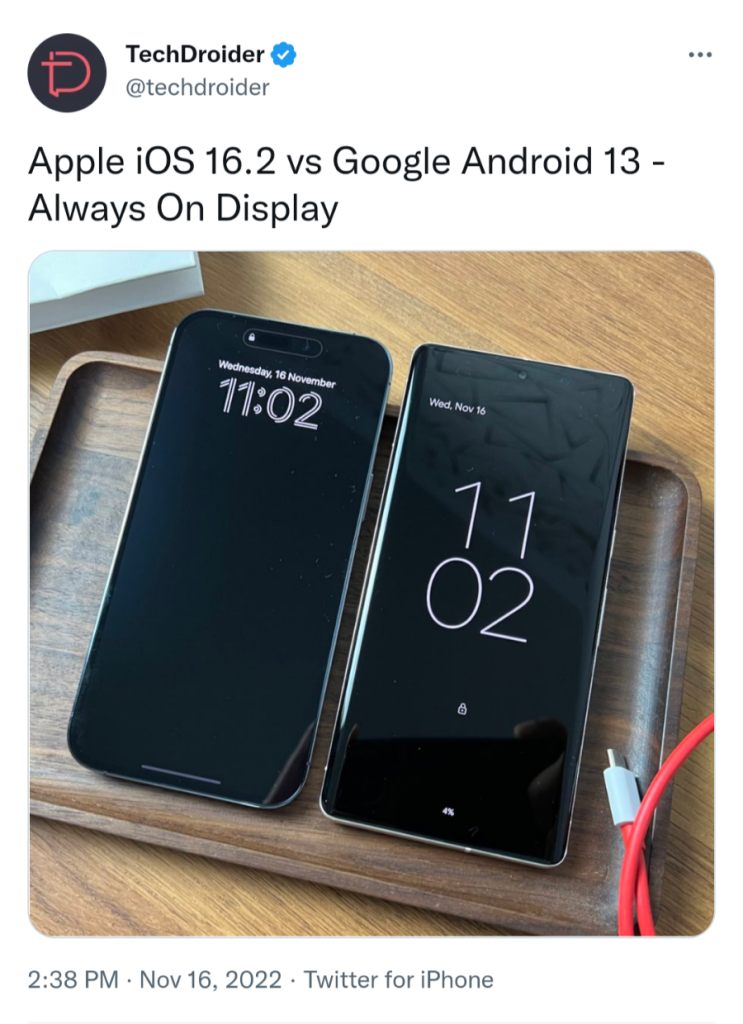 iOS 16.2 아이폰14 프로 AOD 배터리 소모 개선 : 네이버 블로그