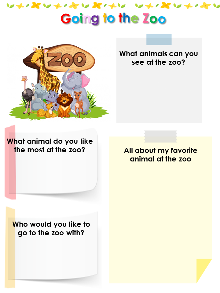영어워크시트 Going to the Zoo 동물원에 가는 것에 대해 써 보는 Writing Activity : 네이버 블로그