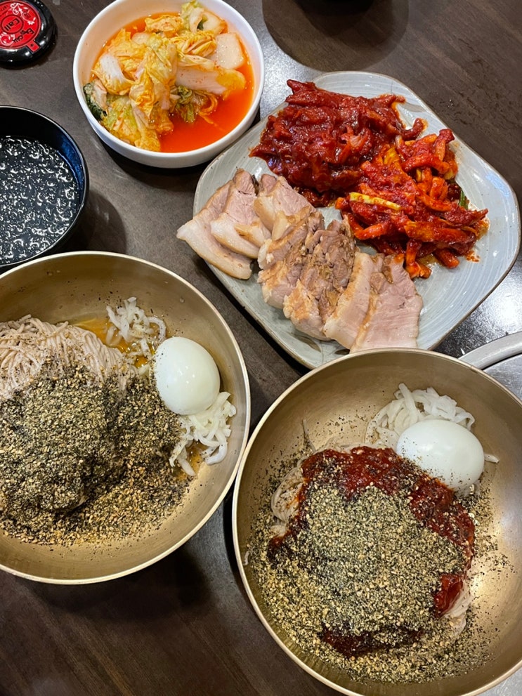 과천 선바위역 맛집 메밀장터 100 순메밀 막국수 맛집 들기름막국수 명태회막국수 명태회수육 먹은 후기 네이버 블로그