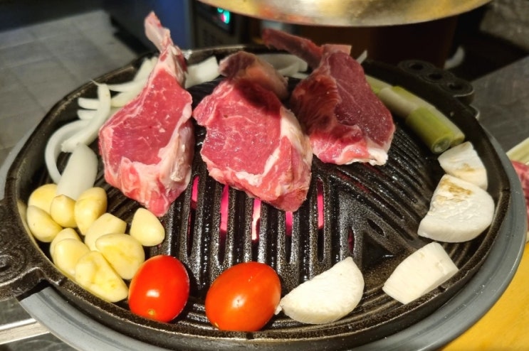 라무진 공덕점 프렌치랙 양갈비 냄새 하나도 안 나네 마늘밥 필수 네이버 블로그