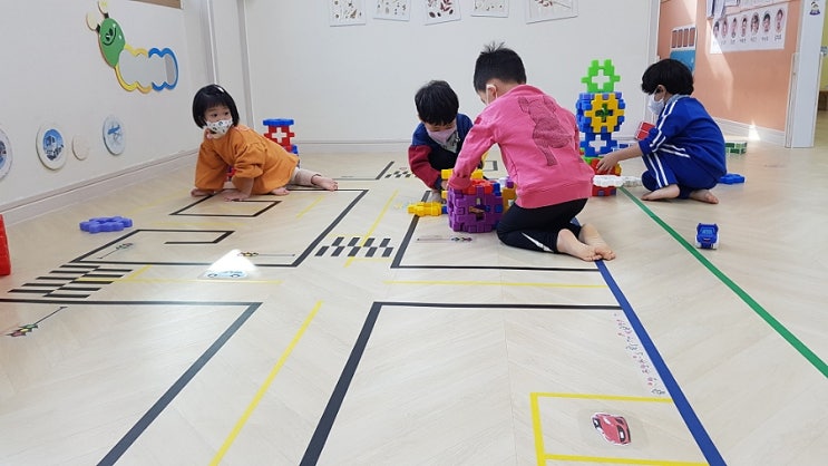 가정 어린이집 유아놀이 교통안전 환경 구성과 놀이 모습 네이버 블로그